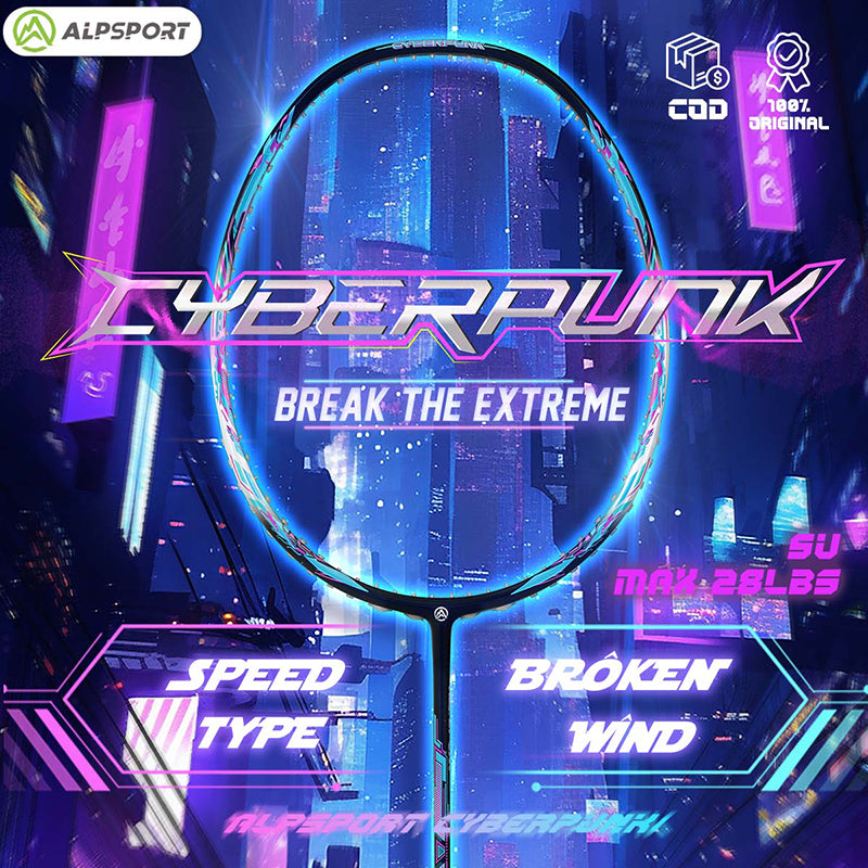 ALPSPORT 5U CYBERPUNK BADMINTON RACKET | ALP-SPORT