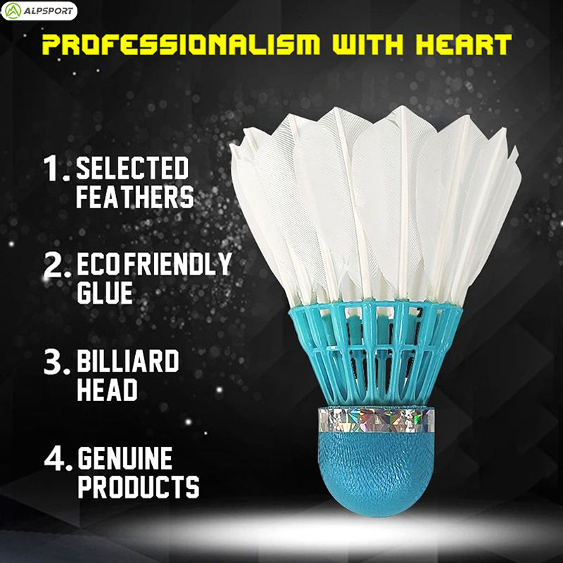 ALPSPORT Color Goose Feather badminton Shuttlecocks | ALP-SPORT